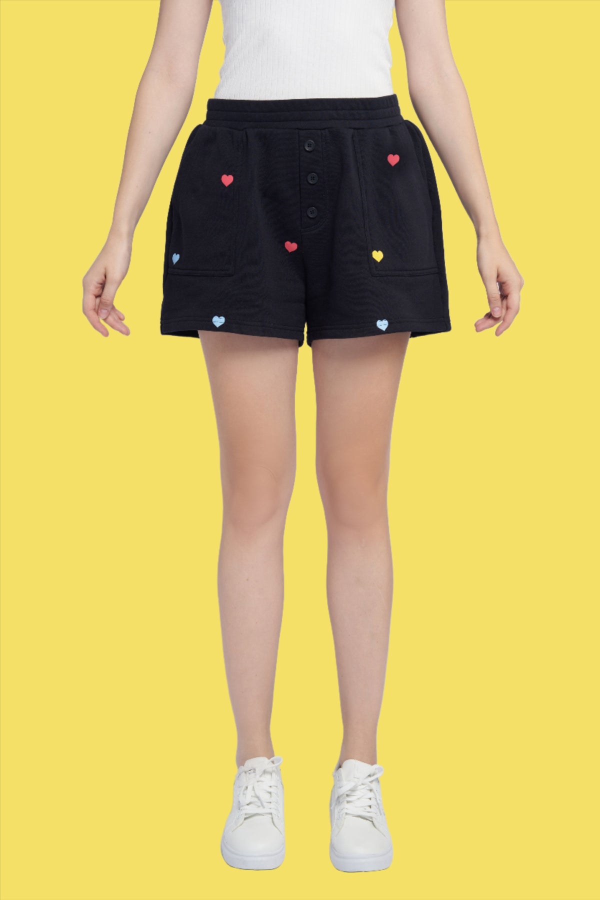 Abigail Short - Azul Marino Con Corazones– anchor2anchor
